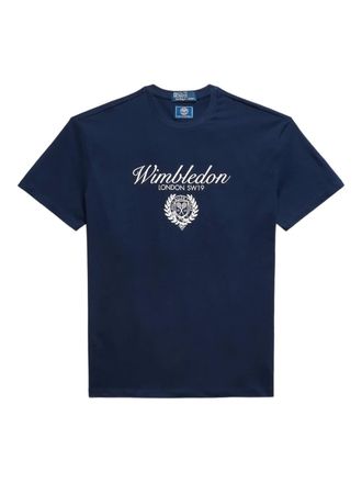 Polo Ralph Lauren xWimbeldon t-shirt à logo imprimé - Bleu