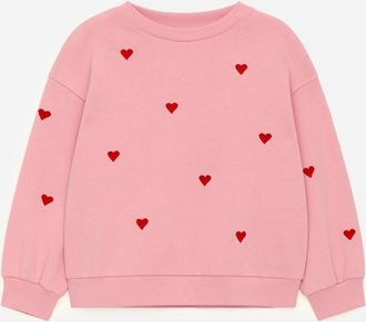 Arket Sweatshirt Mit Stickerei -Rosa
