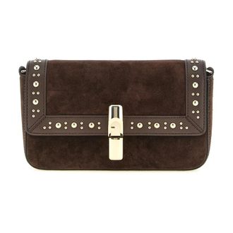 Furla Wildleder Nieten Umh&auml;ngetasche - - Bags - Damen - Braun - ONE SIZE