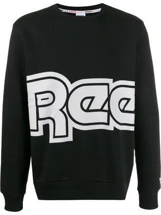 Reebok Sweatshirt mit Retro-Logo - Schwarz