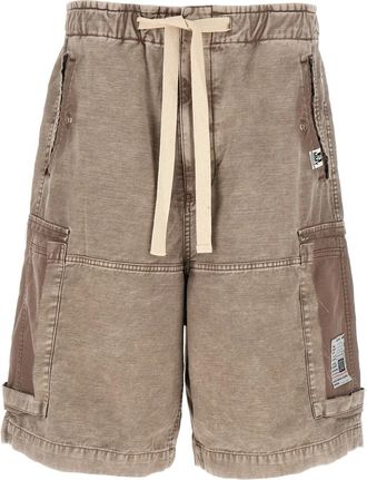 Miharayasuhiro Mihara Yasuhiro, Homme, Shorts, Gris, Taille: L Cotton Satin Cargo Shorts
