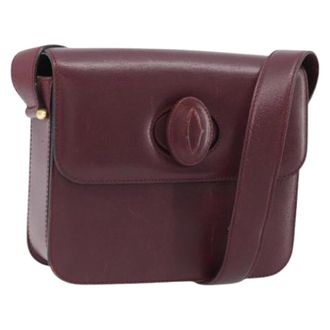 Cartier Sac bandouli&egrave;re en cuir Pre-owned - Femme - Pre-owned - Rouge - Taille: ONE Size
