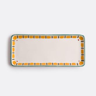 La Redoute Interieurs Plat &Agrave; Cake En Gr&egrave;s &Eacute;maill&eacute; Avec Motifs Baldia