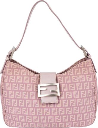 Fendi Crossbody Bags - Fendi Lilac FF Monogram Baguette Buckle Handbag - Gr. unisize - in Orange - f&uuml;r Damen