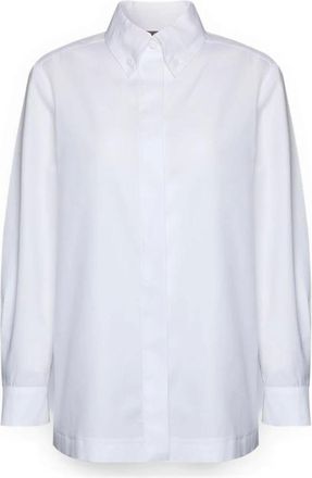 Elena Miro Femme, Blouses et Chemises, Blanc, Taille: 50 FR Chemise Popeline