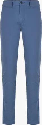 Tommy Hilfiger Pantalon chino droit en coton m&eacute;lang&eacute;