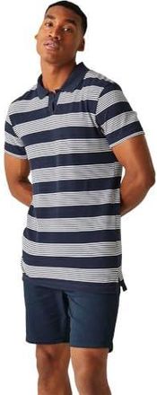 Regatta Polo Tempete &agrave; manches courtes pour homme, Bleu marine/blanc, L