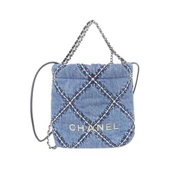 Chanel Sac bandouli&egrave;re Pre-owned en jean - Femme - Pre-owned - Bleu - Taille: ONE Size