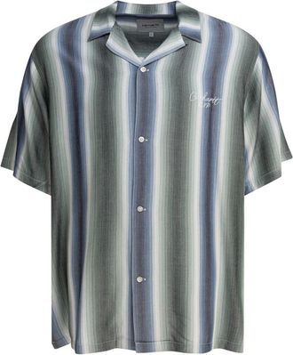 Carhartt Work in Progress Homme, Chemises, Vert, Taille: XL Chemise de Camp Ray&eacute;e