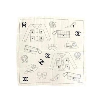Chanel Pre-owned Silk Scarf - - Pre-owned - Damen - Wei&szlig; - ONE SIZE