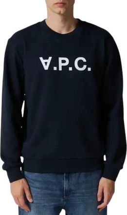 A.P.C. A.p.c., Homme, Sweatshirts et sweats &agrave; capuche, Bleu, Taille: XL VPC Grand Crewneck