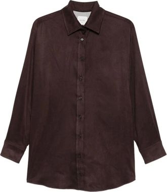 Alysi Femme, Blouses et Chemises, Brun, Taille: 42 FR Chemise boutonn&eacute;e