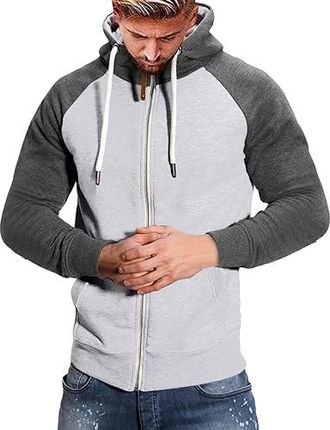 Generic Sweat a Capuche Homme Hooded Sweatshirt Sweats &agrave; Capuche Homme Couple avec Coordination des Couleurs et Poche pour Un Look D&eacute;contract&eacute;