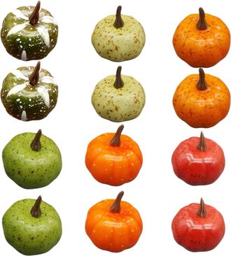 Generico Fake Pumpkins, Pumpkins Decor, Fall Halloween Dekorationen, kreative festliche Dekoration, 12 St&uuml;ck, Ornament Statue f&uuml;r Hallway Home Party Schreibtis