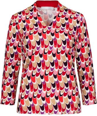 bianca Print-Shirt MALVE mit angesagtem Allover-Druck in Trendfarben