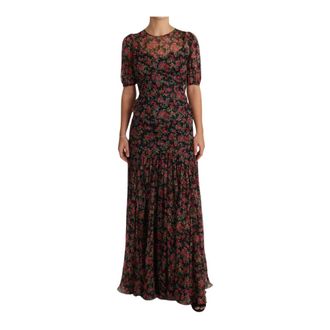 Dolce & Gabbana Blumenmuster Maxikleid A-Linie Shift - - Dresses - Damen - Mehrfarbig - XS