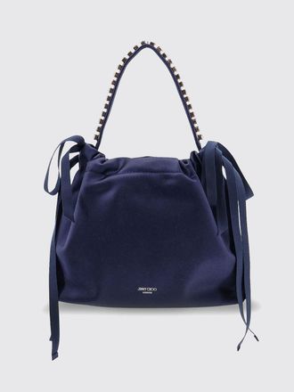 Jimmy Choo London Mini sac seau en satin avec anse bijou