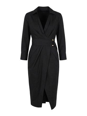 Elisabetta Franchi Robe Au Genou - Noir