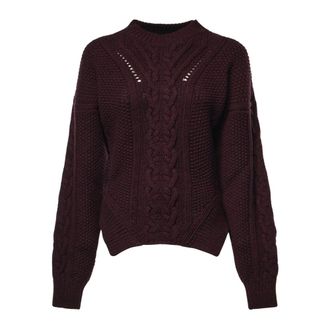 Dondup Femme, Pulls, Violet, Taille: 40 FR Pulls &agrave; col rond