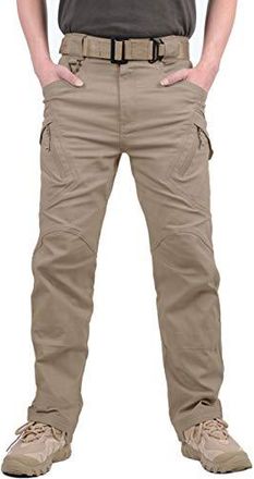 Magcomsen Homme Pantalon de Travail élastique Pantalon Tactique Pantalon Militaire Pantalon de Jogging avec des Poches latérales pour Les Sports de Plein Air