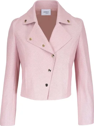 Akris Klassische Lederjacke - Rosa