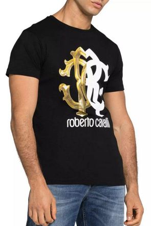Roberto Cavalli T-Shirt Firenze RC Logo Slim Fit Shirt Haupt- und luxuri&ouml;seste Linie der Marke