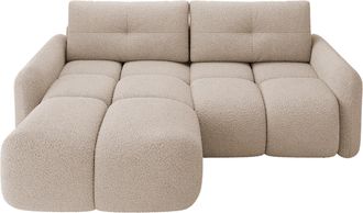 Mirjan24 Ecksofa Senkor mit Bettkasten, 3 Sitzer L-Form Sofa mit Schlaffunktion, Eckcouch für Wohnzimmer, Couch mit Bettfunktion (Lambi 06)