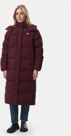 Tommy Jeans Daunenjacke Alaska DW0DW18860 Dunkelrot Regular Fit