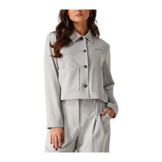 Moss Copenhagen Damen, Jacken, Grau, LGr&ouml;&szlig;e