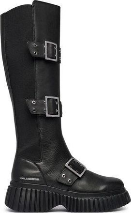 Karl Lagerfeld Stiefel Kreeper Wedge KL44490 Schwarz