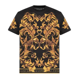 Versace Jeans Couture Homme, Tops, Jaune, Taille: XL T-shirt avec impression barocco