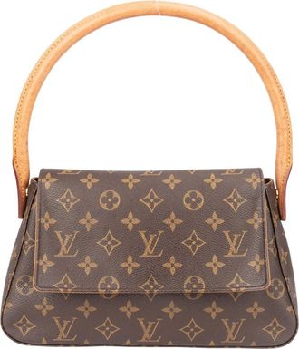 Louis Vuitton Crossbody Bags - Louis Vuitton Canvas Monogram Looping PM Handbag - Gr. unisize - in Braun - für Damen