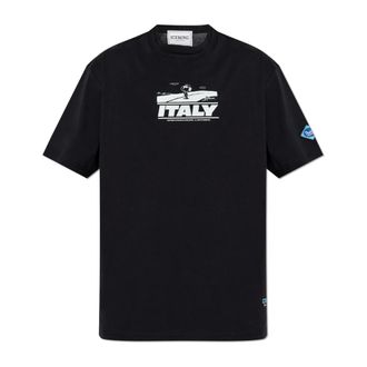 Iceberg Homme, Tops, Noir, Taille: XL T-shirt avec impression