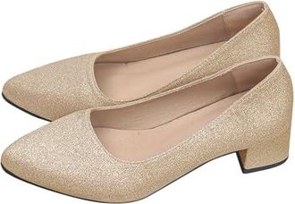 Generic Nouveaut&eacute; printani&egrave;re : &eacute;dition cor&eacute;enne - Talon plat, pointu, &eacute;pais, talon moyen, style de v&ecirc;tements dext&eacute;rieur polyvalents, chaussures &agrave; talons haut