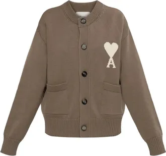 Ami Femme, Pulls, Brun, Taille: 38 FR De Coeur Cardigan