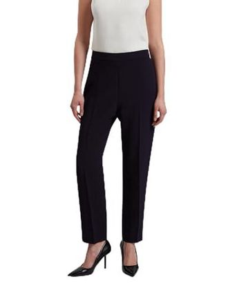 Ted Baker Manabtl Tapered Tailored Trouser Pantalon daffaires décontracté, Bleu Marine, 44 Femme
