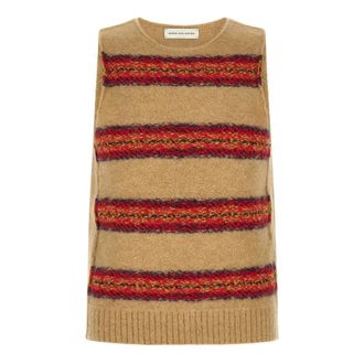 Dries Van Noten Manado Weste - - Knitwear - Damen - Beige - XL