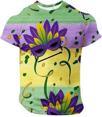 Generic Costume de carnaval pour homme - T-shirt baggy - Col rond - D&eacute;contract&eacute; - Basique - Manches courtes - T-shirt de sport - T-shirt pour homme - T-shirt 