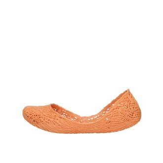 Melissa Womens Flow Ad Hood Ballet Flat, Orange, 7.5/8 UK