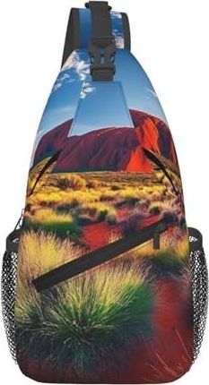 Generic AustraliaS Wild Red Rock Desert Sac &agrave; bandouli&egrave;re de voyage Sac &agrave; dos &agrave; bandouli&egrave;re pour homme Sac &agrave; dos de randonn&eacute;e