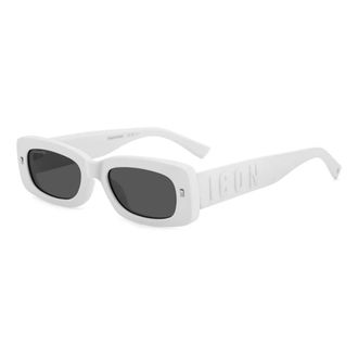 Dsquared2 unisex, Accessoires, Blanc, Taille: 52 MM Authentiques Lunettes de Soleil Icon - Qualit&eacute; Premium
