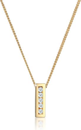DIAMORE Elli DIAMONDS Halskette Damen Klassisch Elegant mit Diamant (0.075 ct.) in 585 Gelbgold