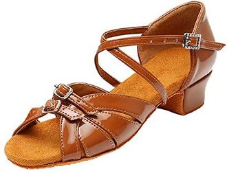 Generic Chaussures De Danse Femme Ouverte Latine Tango Valse Fête Sociale Salle De Bal Dentraînement Sandales De Danse Pour Femmes Talon Haut Paillettes Moder