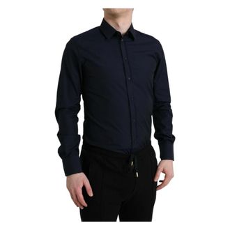 Dolce & Gabbana Gold Hemd - - Shirts - Herren - Blau - M