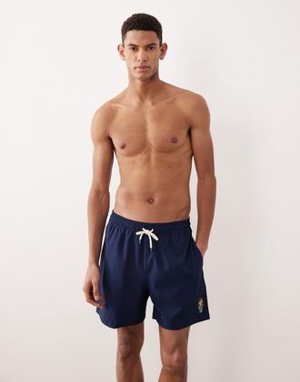 Polo Ralph Lauren Traveler - Badeshorts in Marineblau mit Polo Bear-Logo