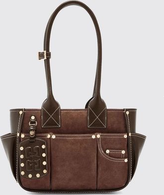Ganni Schultertasche Damen Farbe Braun
