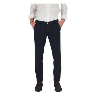 Mason's Blaue extra schlanke Winterbaumwollhose - - Trousers - Herren - Blau - S