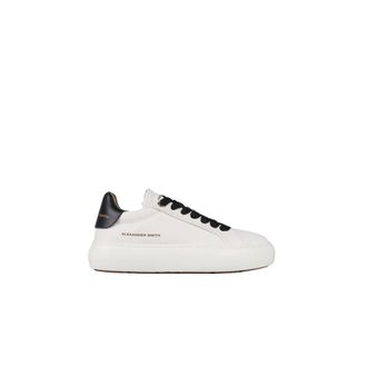Alexander Smith Soho Donna aus weichem wei&szlig;em Leder und schwarzen Details - - Shoes - Damen - Wei&szlig; - 39 EU