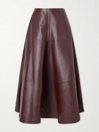 Altuzarra Varda Midirock Aus Leder - Burgunder