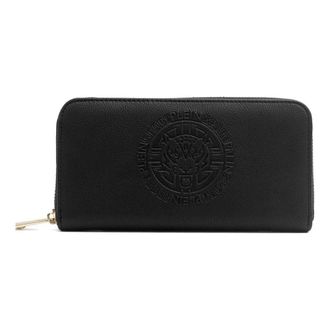 Plein Sport Femme, Accessoires, Noir, Taille: ONE Size Portefeuille &Eacute;l&eacute;gant avec Fermeture &Eacute;clair et Logo